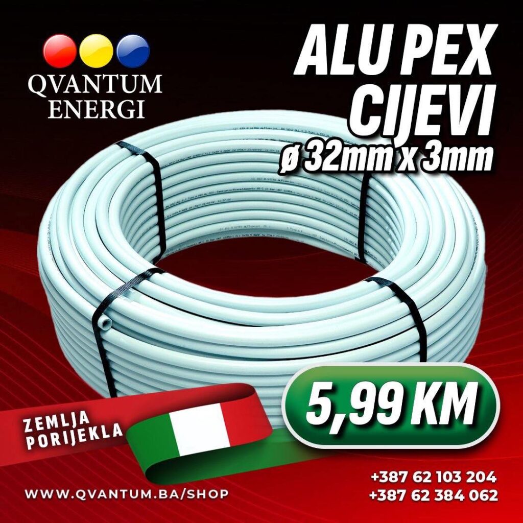 ALU PEX CIJEVI FI 32 X 3 MM - QVANTUM